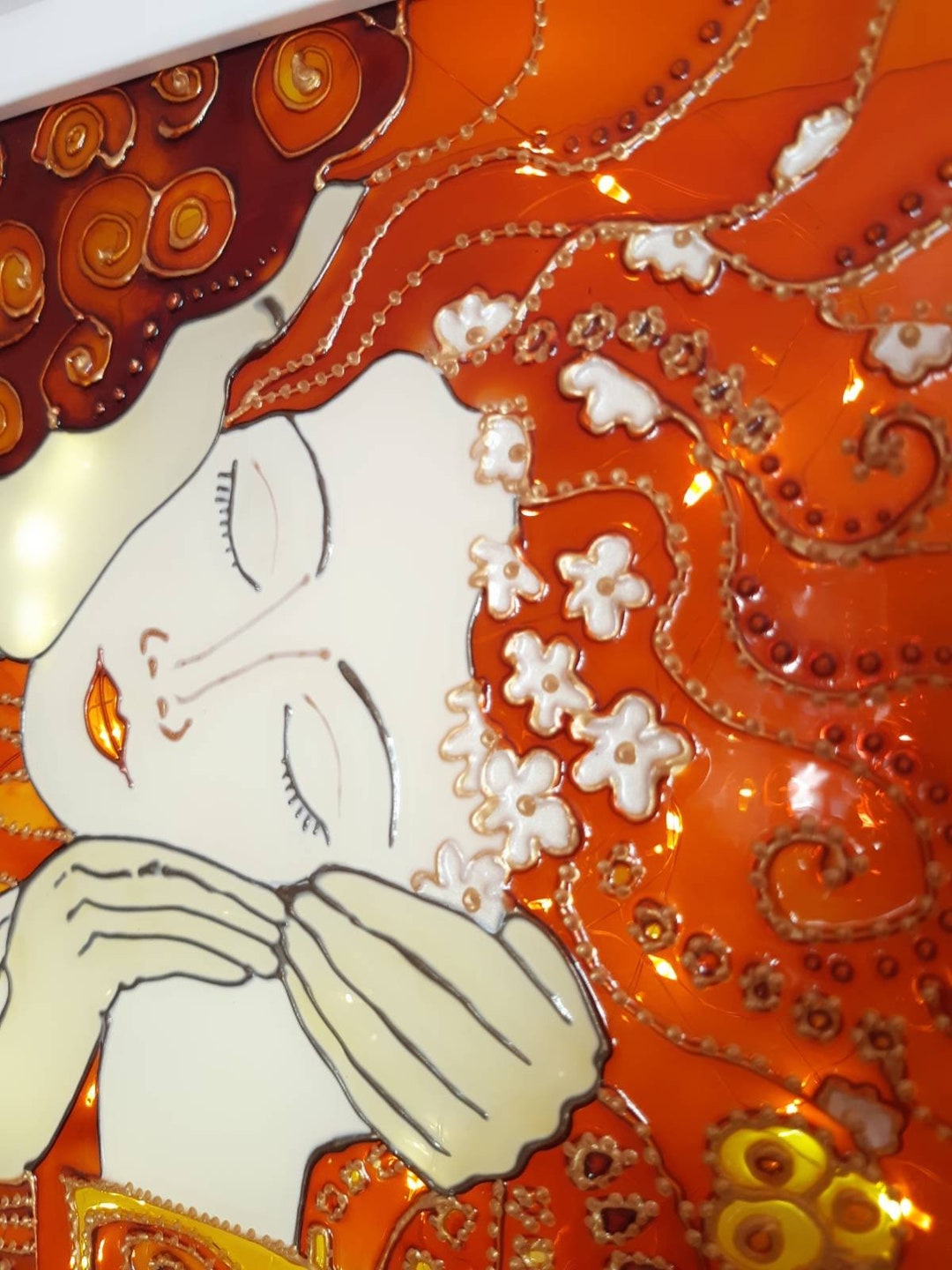 Kiss Glass Painting Led Product Adapted to Stained Glass of a - Etsy