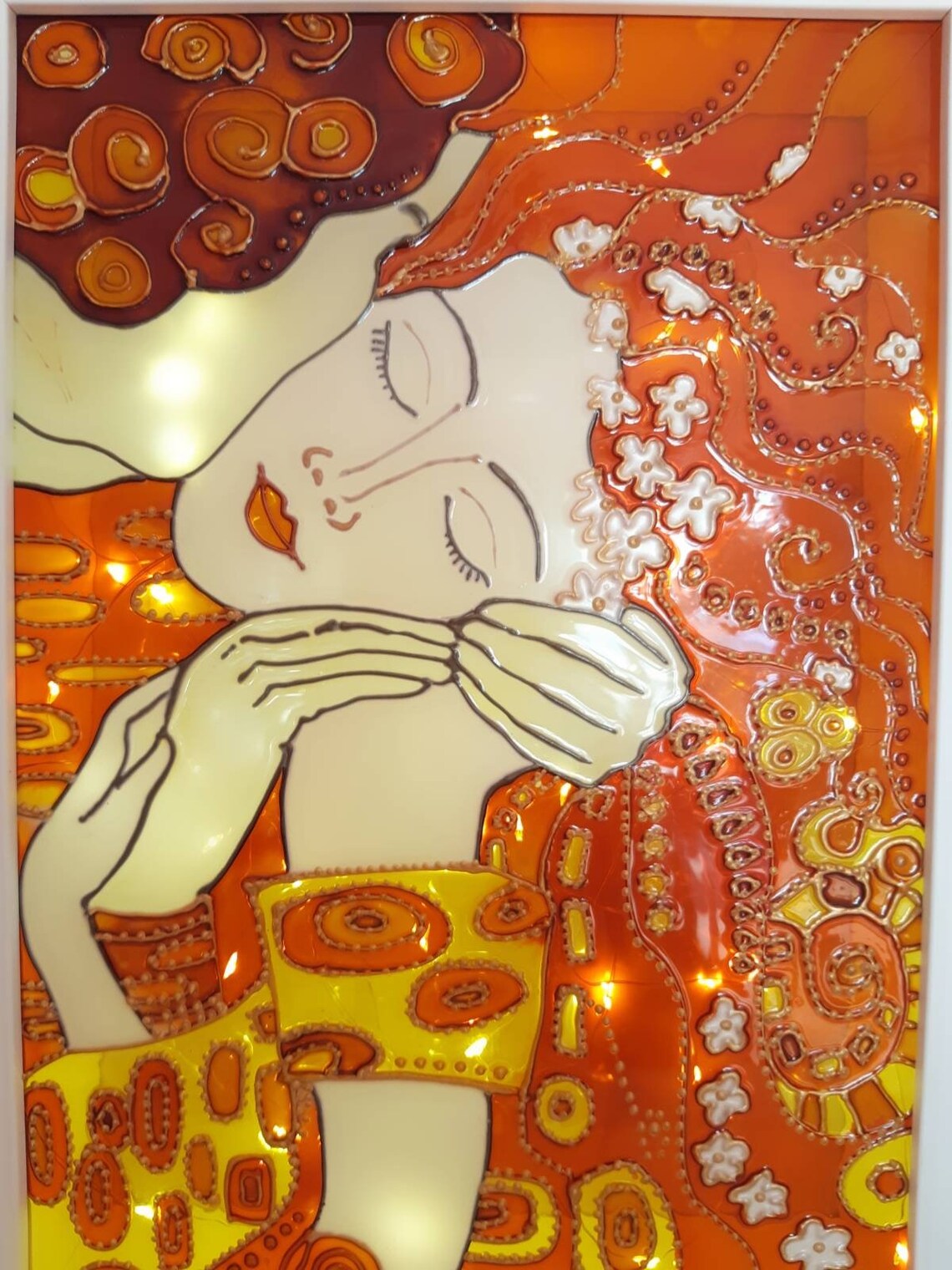 Kiss Glass Painting Led Product Adapted to Stained Glass of a - Etsy