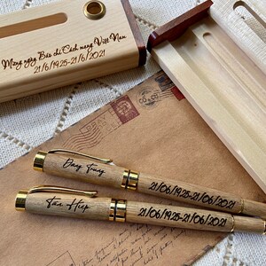 Stifteset Agarwood Oud mit Box, Personalisierter Stift, Parker-Stift ...