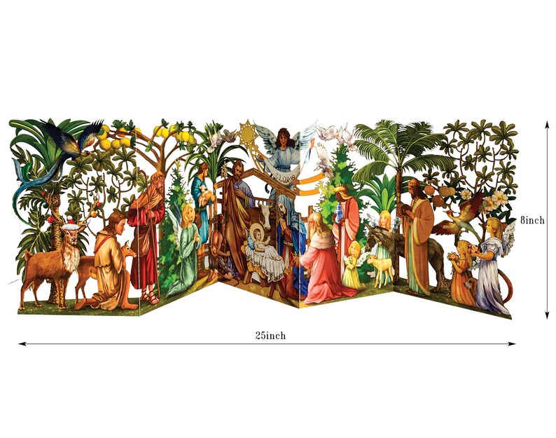 3D Pop-up Christmas Card: Holynight Nativity Scene - Etsy