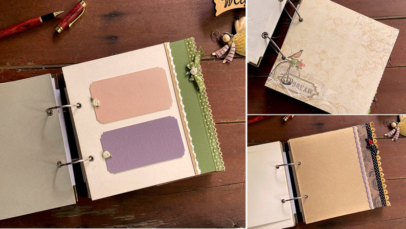 12 Styles Ring Binder Scrapbook Custom Photo Album Premade - Etsy