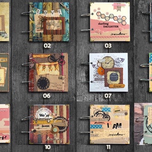 12 Styles Ring Binder Scrapbook Custom Photo Album, Premade Scrapbook ...