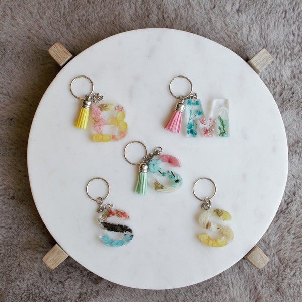 Initial Keychain - Etsy