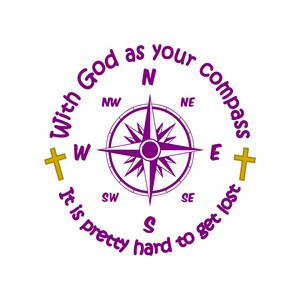 God as Your Compass | SVG | Digital | Cricut | Cut File | Door Sign ...