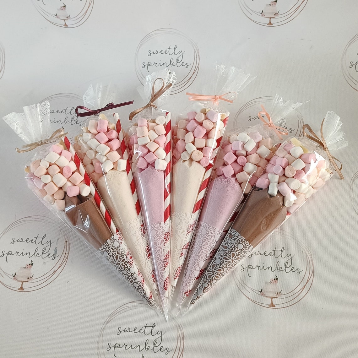 Luxury Milkshake Cones Variety of Flavours With Marshmallows and ...