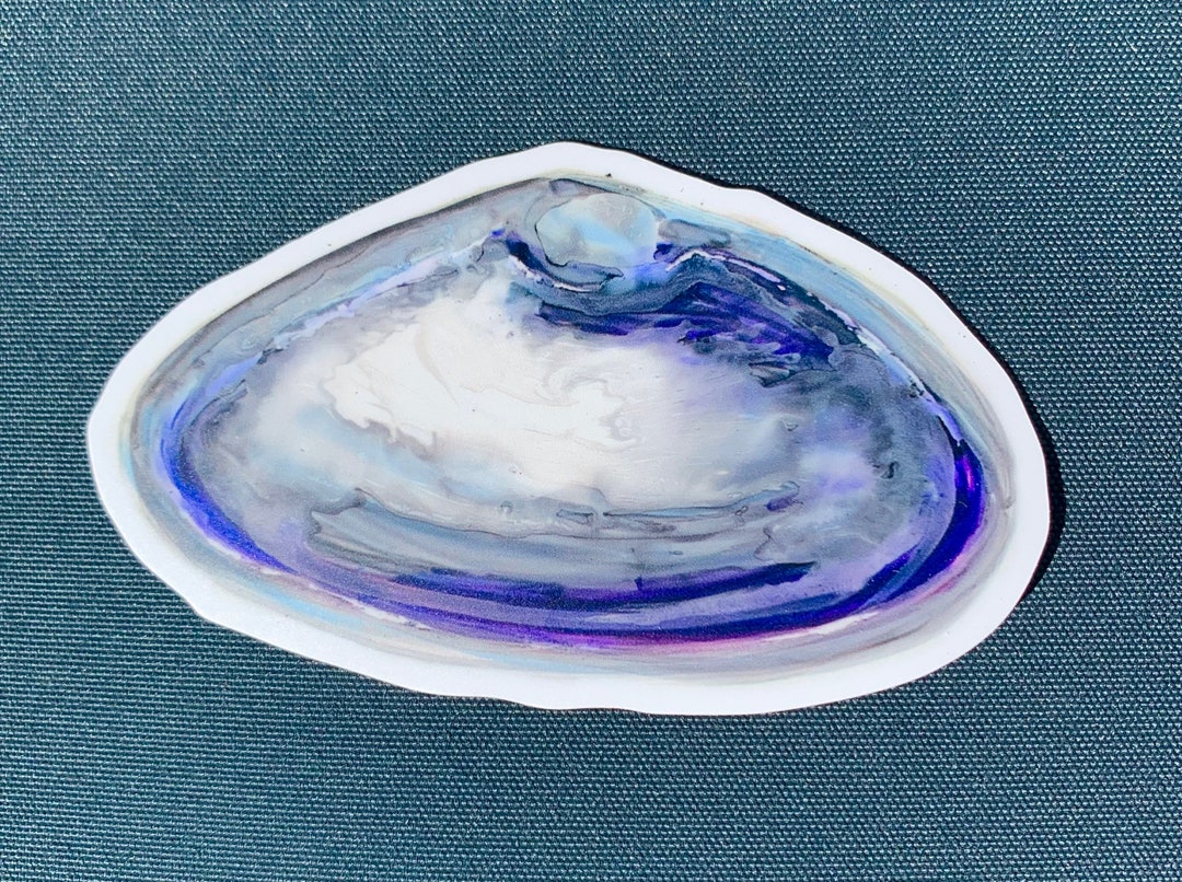 Waterproof Clam Sticker - Etsy