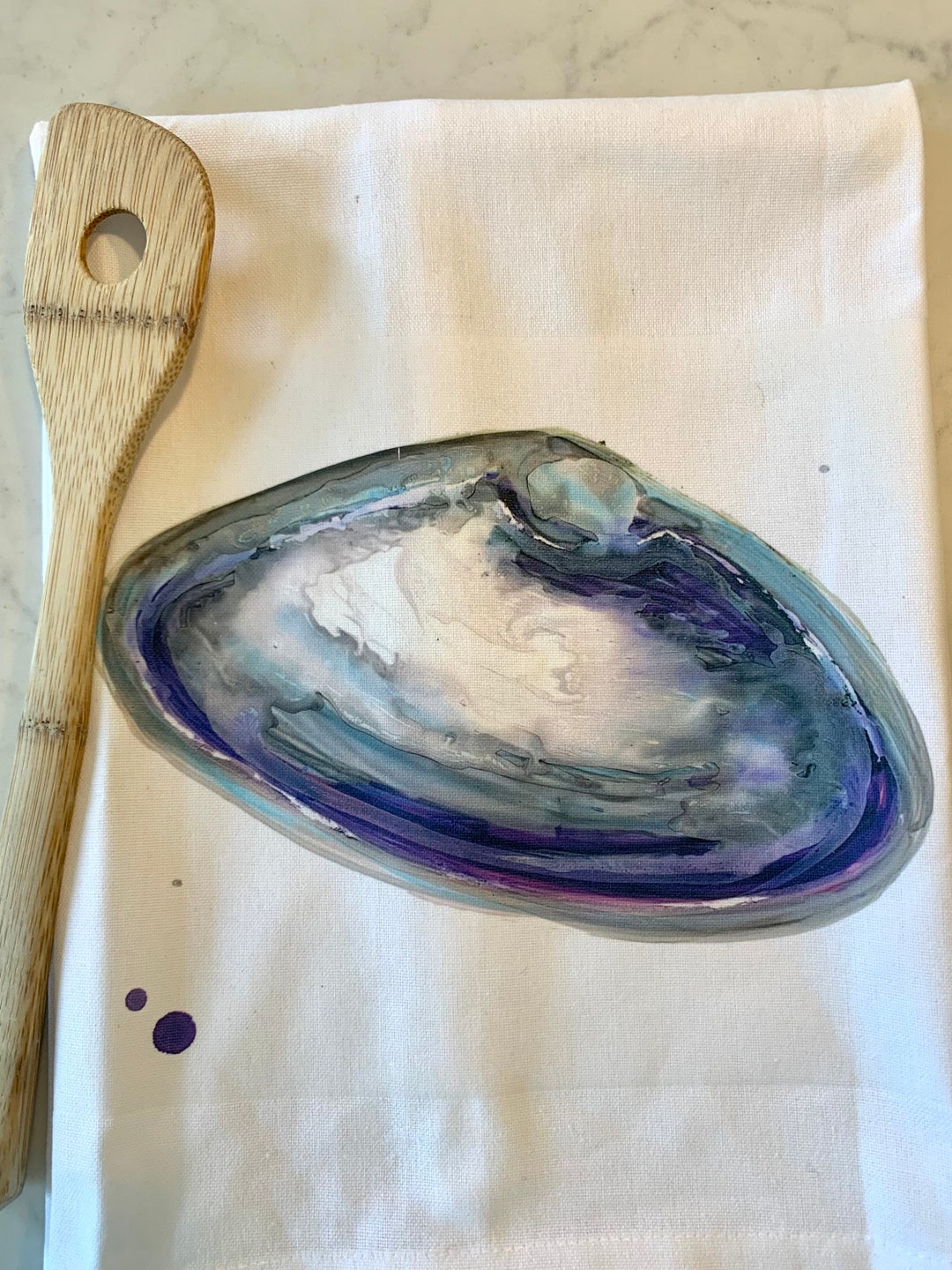 Clam Shell Tea Towel - Etsy