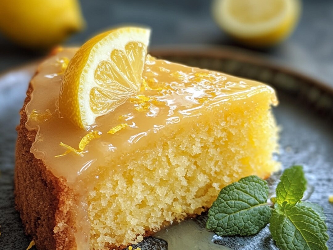 Zesty Lemon Drizzle Cake Recipe PDF, Moist Citrus Sponge, Double Glazed ...