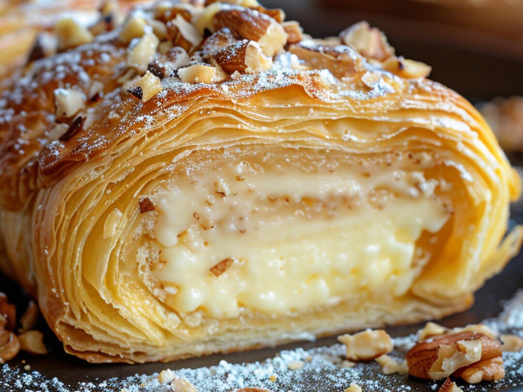 Custard-filled Puff Pastry Loaf,best Recipe Download,family Baking ...
