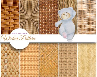 Wicker Paper Pattern - Etsy