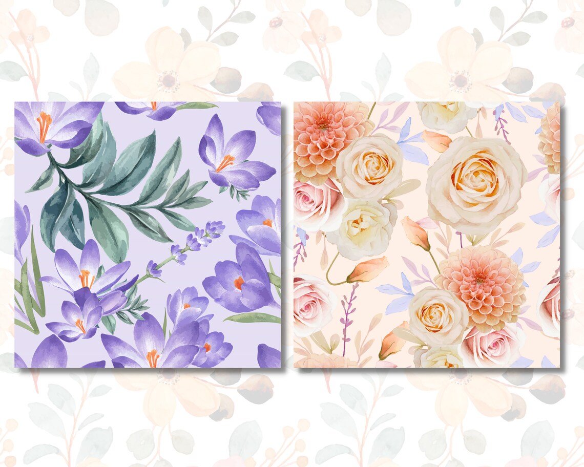 Blush Pink Purple Digital Paper Pack - Etsy