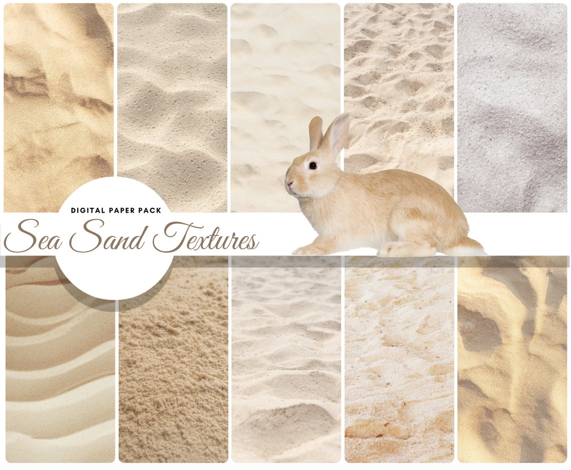 Sea Sand Texture Digital Paper Pack - Etsy