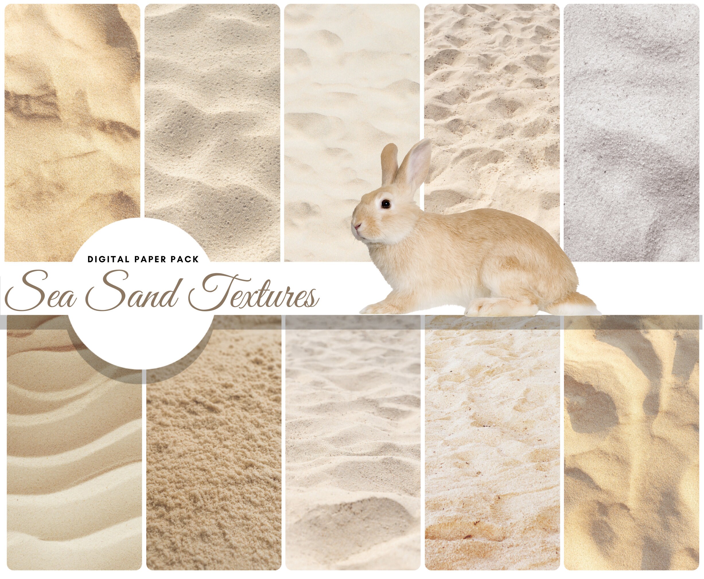 Sea Sand Texture Digital Paper Pack - Etsy