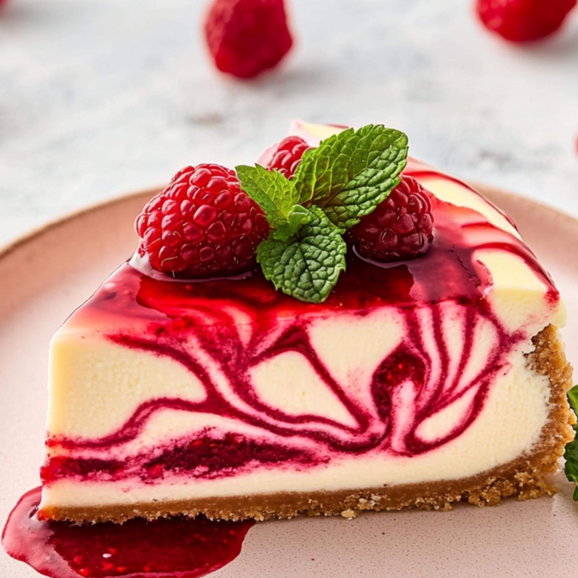 Raspberry Swirl Cheesecake Recipe: Digital Download PDF - Etsy