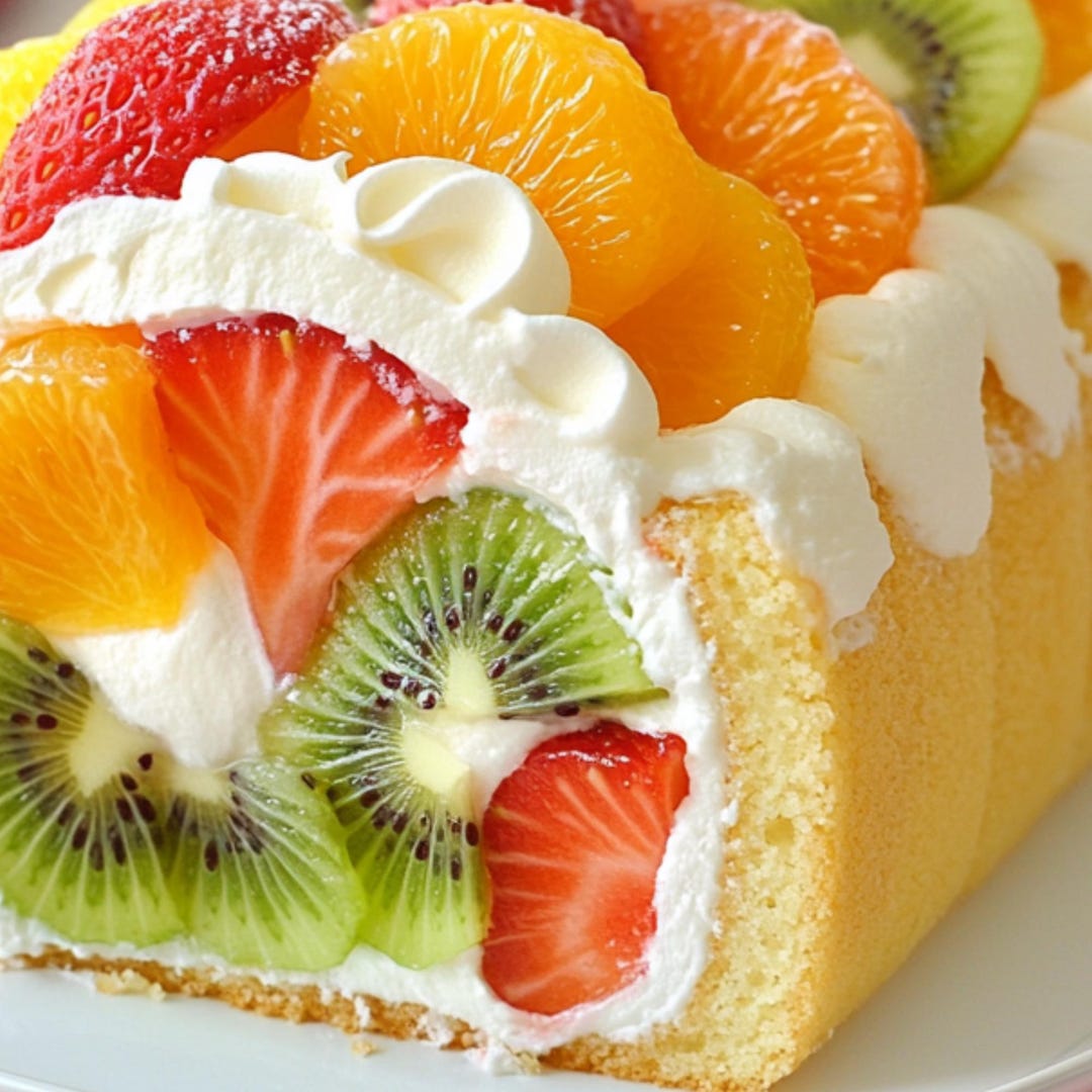 Best Recipe Download – Tropical Fruit Swiss Roll Cake | Fruity Cakes ...