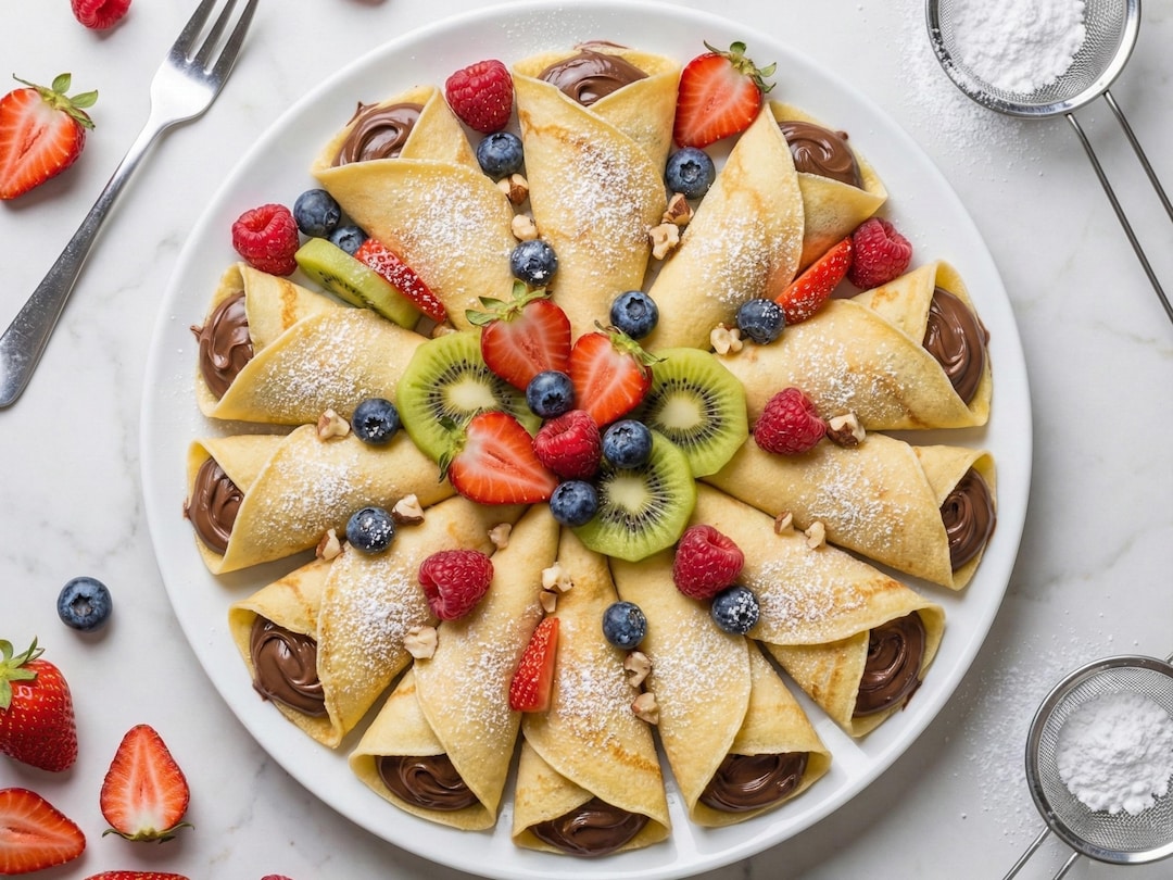 Chocolate Berry Crepe Recipe PDF Decadent Gourmet Brunch Digital ...