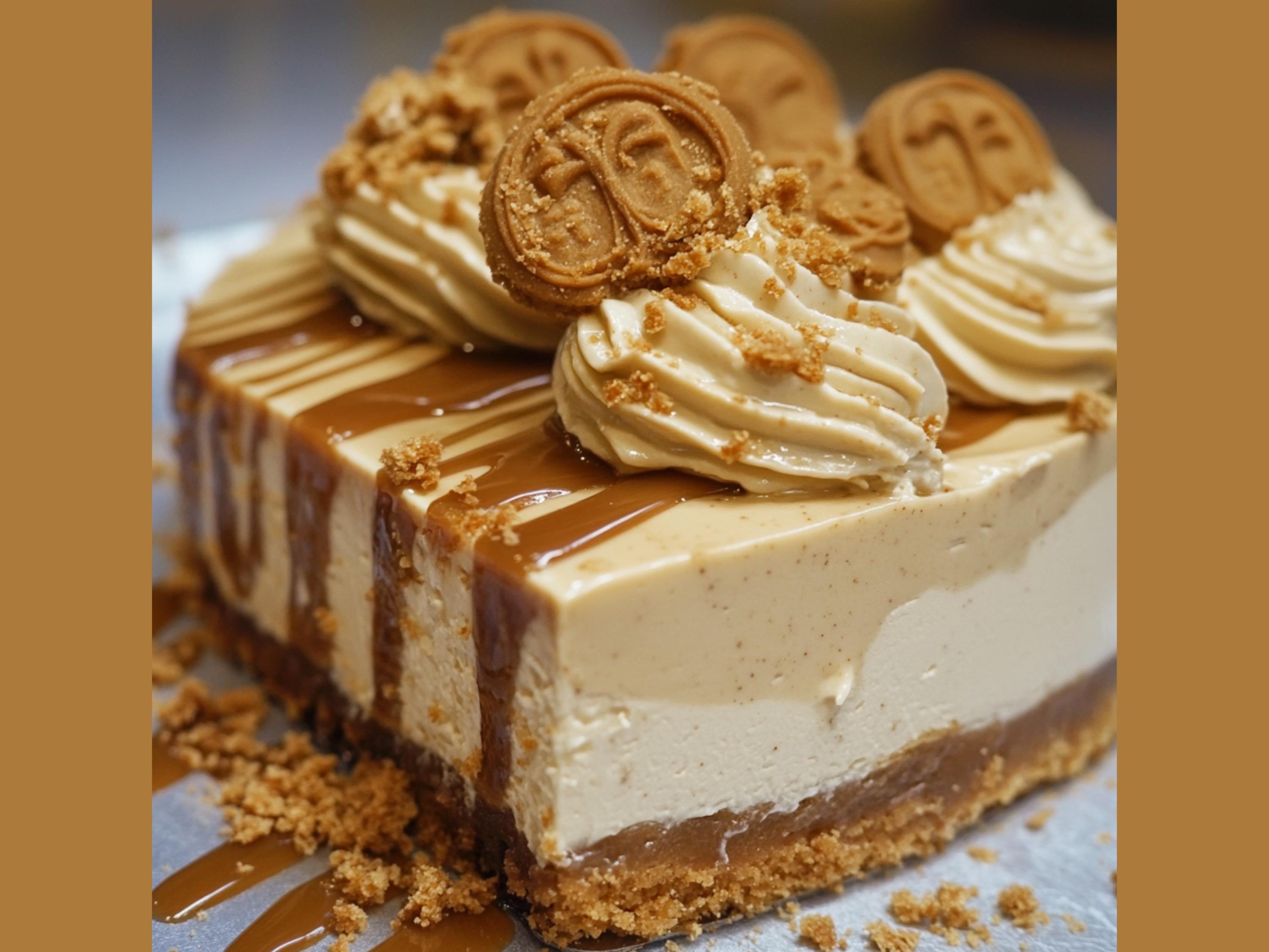 Lotus Cookie Butter Cheesecake Bars Recipe: No-bake Dessert (digital ...