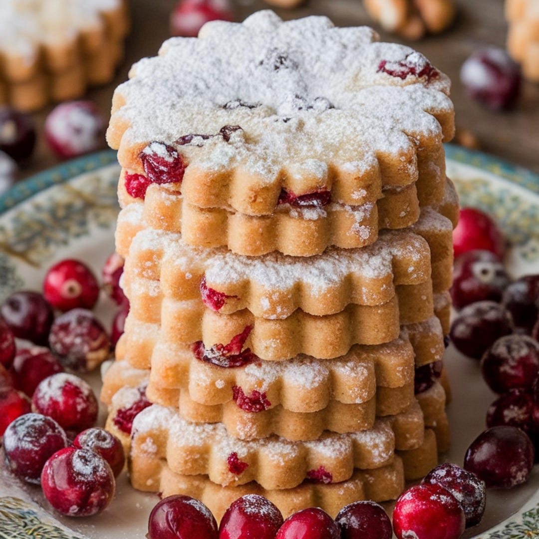 THE BEST Cranberry Walnut Shortbread Cookies Recipe – Buttery Gourmet ...