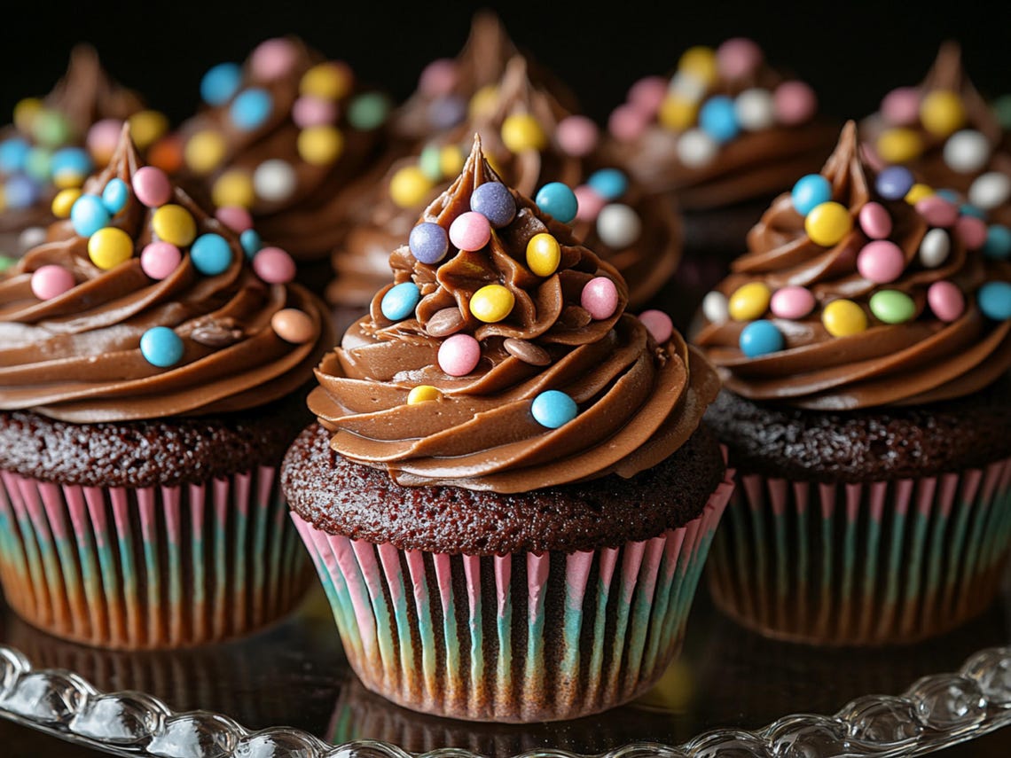 Chocolate Cupcake Recipe: Frosting & Sprinkles (digital PDF Download ...