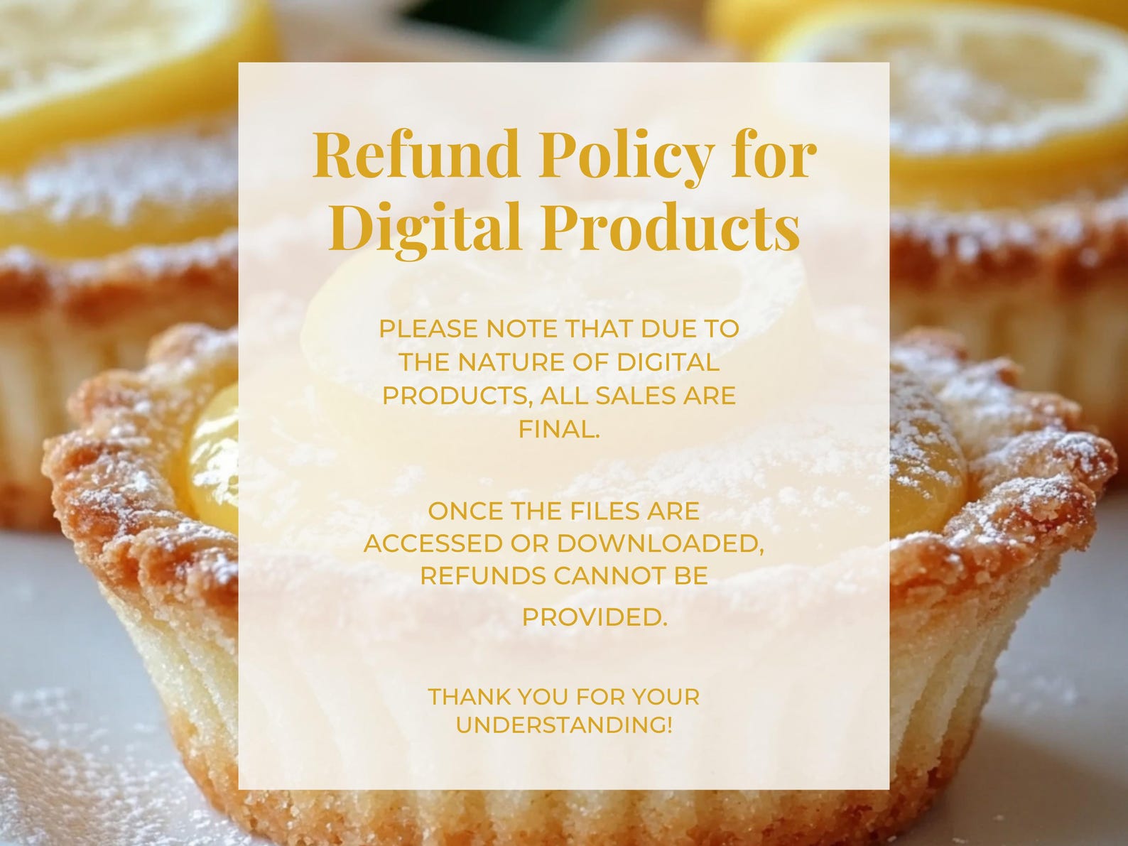 Lemon Cream Tartlets Recipe: Buttery Citrus Dessert (digital PDF ...