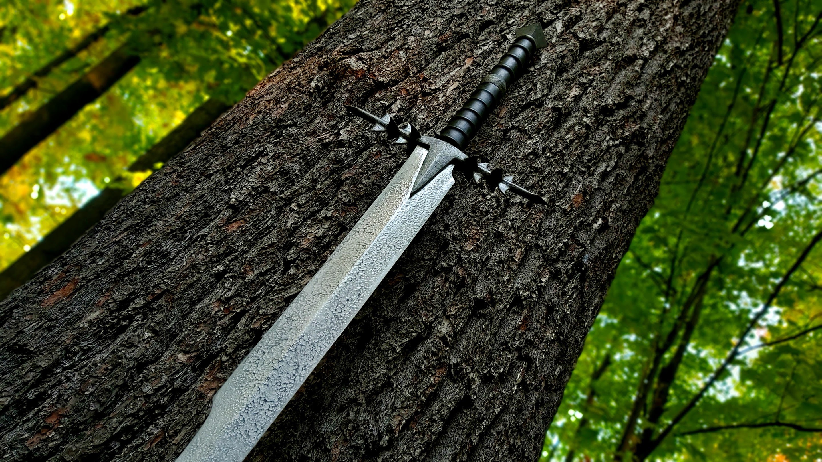 Painted Wooden Ringwraith Sword Full-sized Lord of the Rings Prop for ...