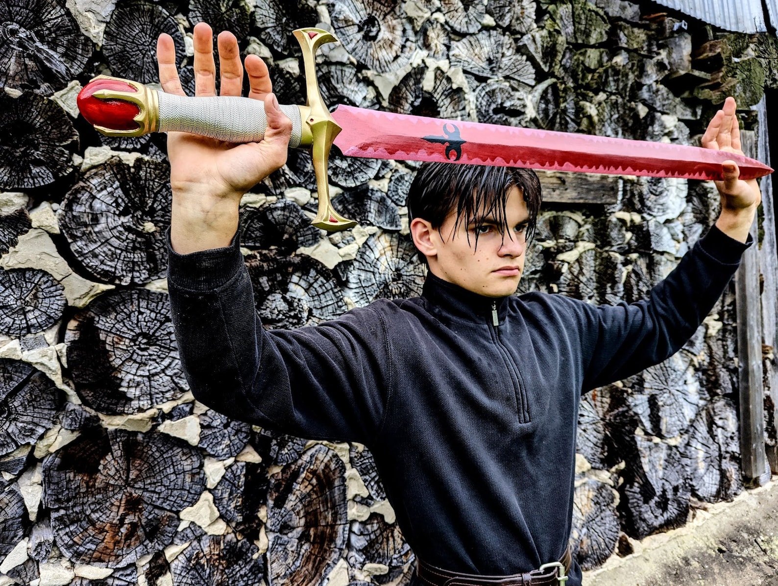 Wooden Zar'roc Sword: Inheritance Cycle Replica, Cosplay Display - Etsy