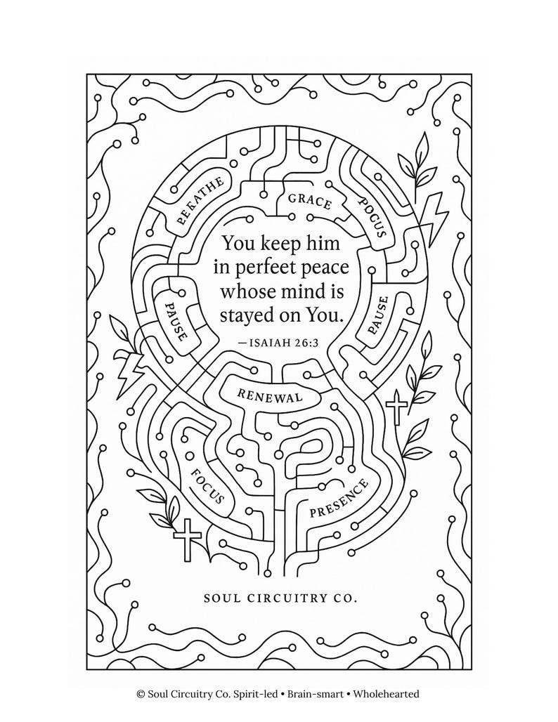 Christian Mindfulness Coloring Page | Faith-based Calm + Focus ...