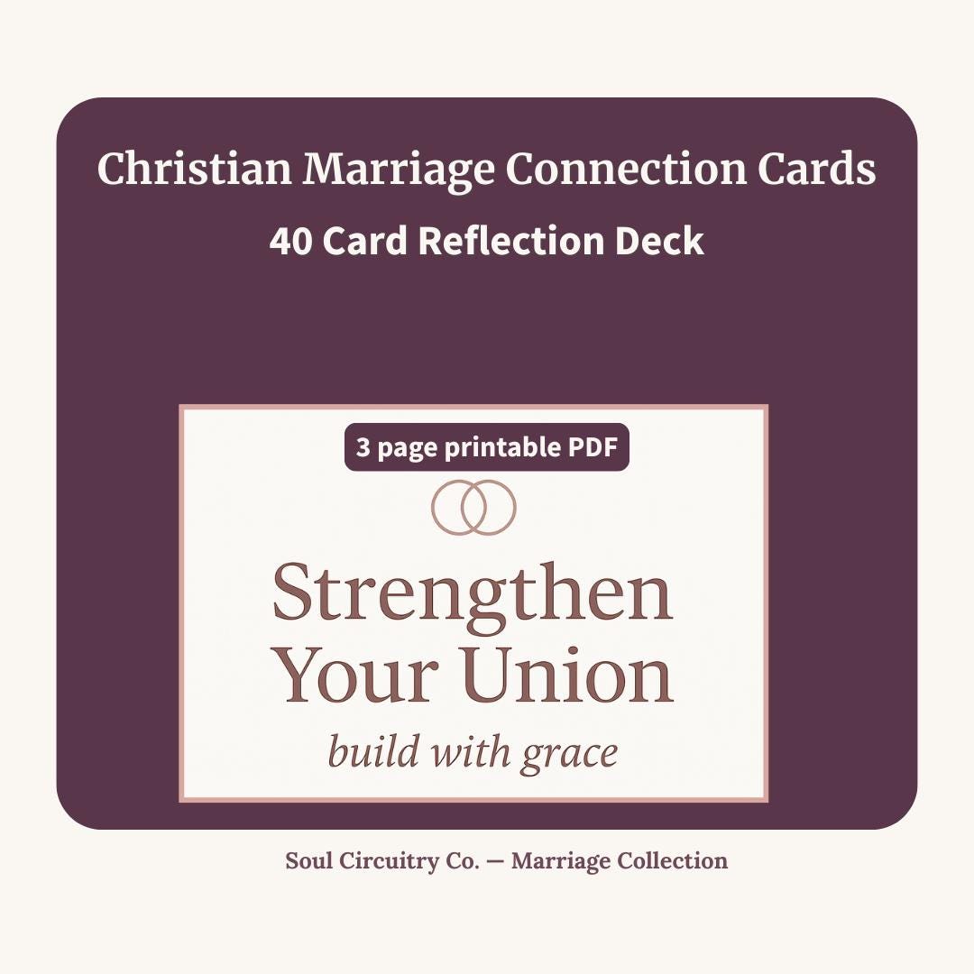 Christian Marriage Connection Cards | Faith-based Conversation Deck for ...