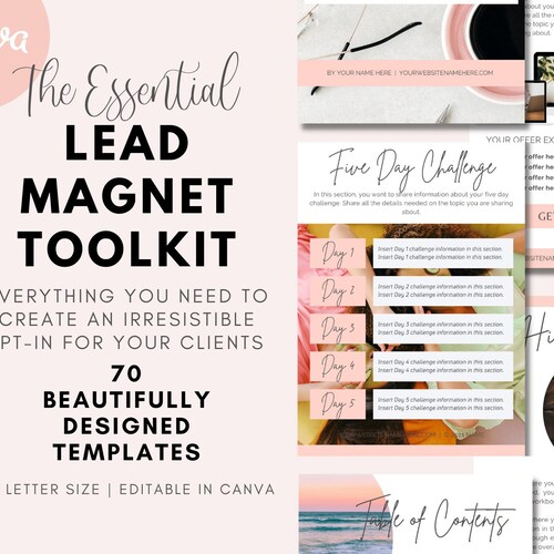 Ebook Template Powerpoint 25 Pages Opt-in Lead Magnet - Etsy