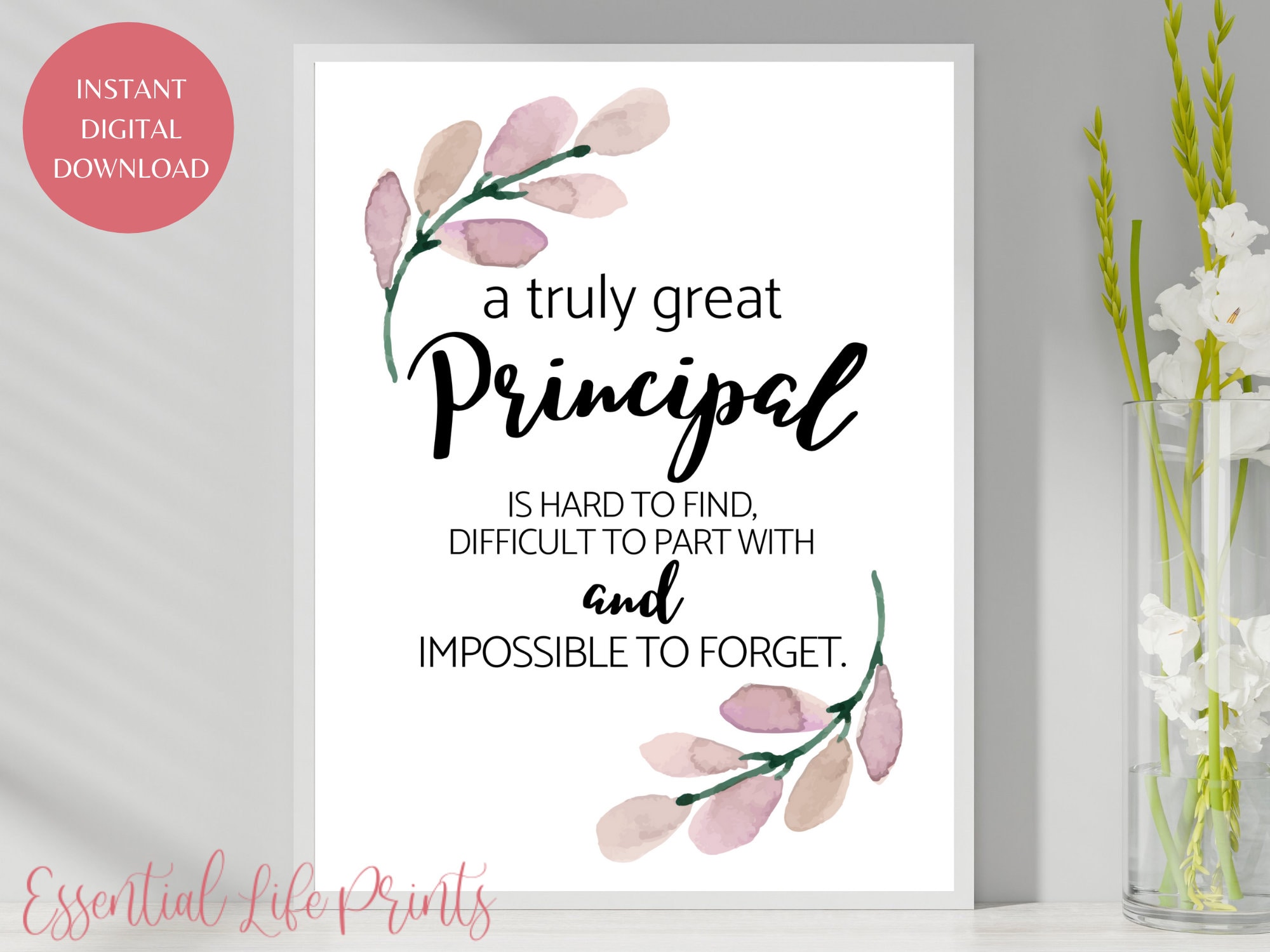 Principal Gift, A Truly Great Principal is Hard to Find, Office Decor ...
