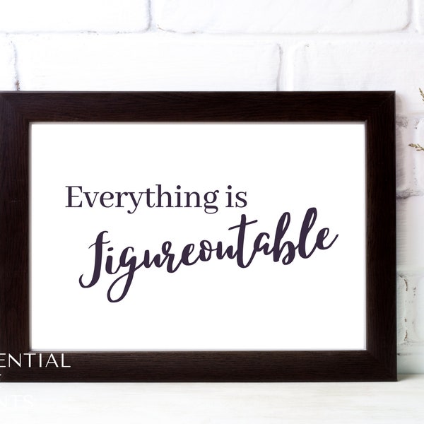 Everything is figureoutable svg - Etsy.de