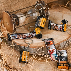 Roll Film Keychain, Photo Film Roll, Movie Keychain Roll, Personalized ...