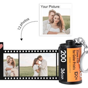 Unique Photo Keychain Gift, Camera Film Roll Strip, Photo Printing ...