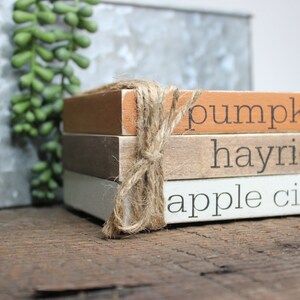 Wooden Books, Tiered Tray Piece, Centerpiece, Fall Décor, Book Bundle ...