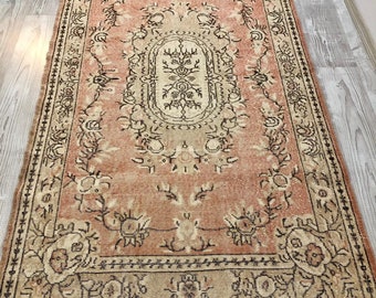 Salmon Vintage Rug | Etsy