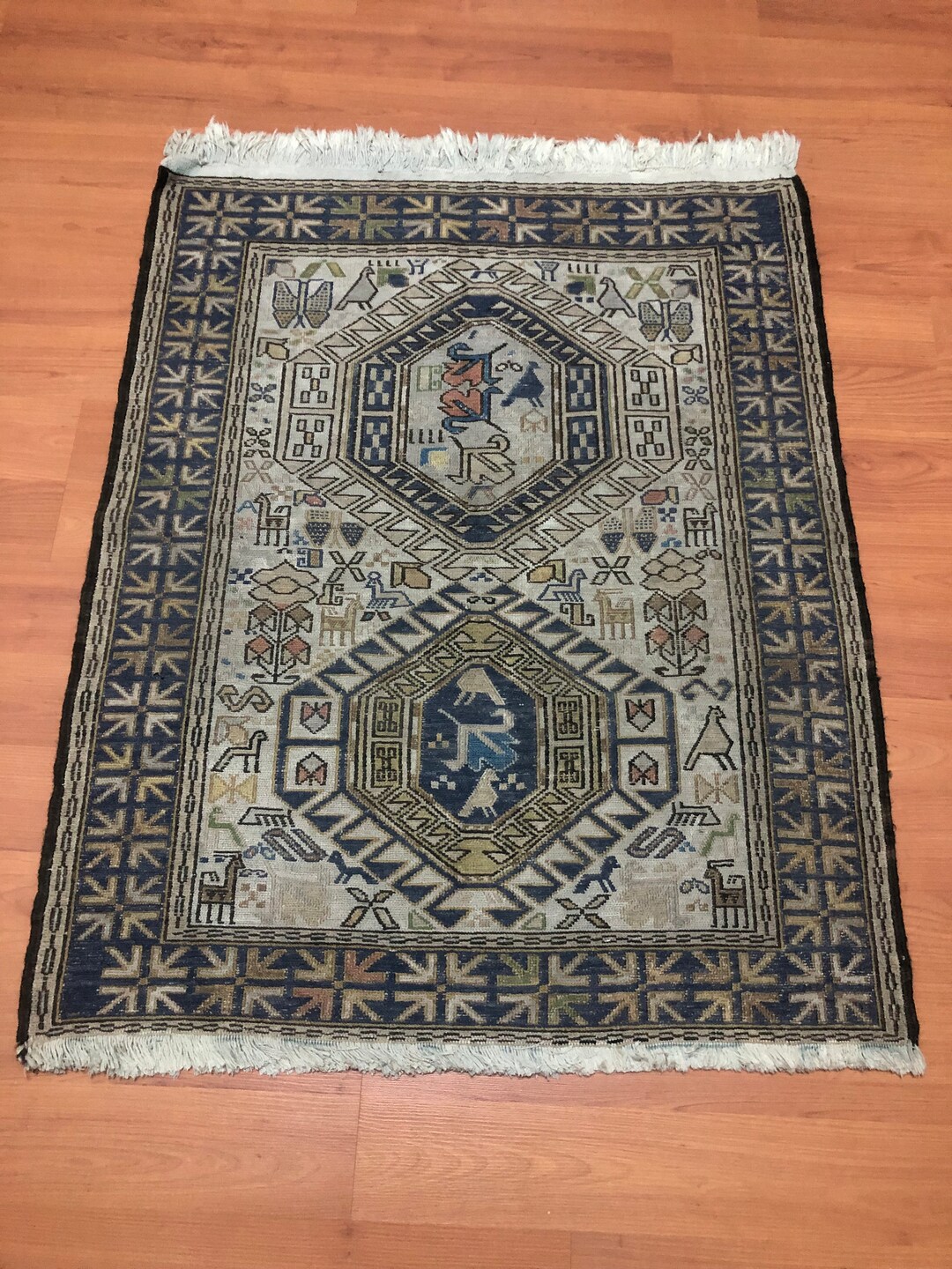 Small Soumak Rug, Small Persian Rug, Small Vintage Rug, Small Caucasian ...