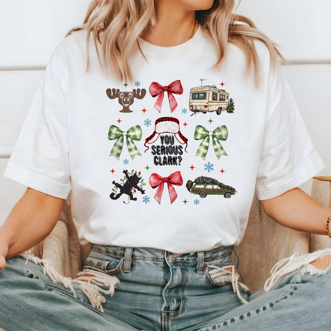Cute Christmas Movie Collage Comfort Colors Shirt, Vintage Merry ...