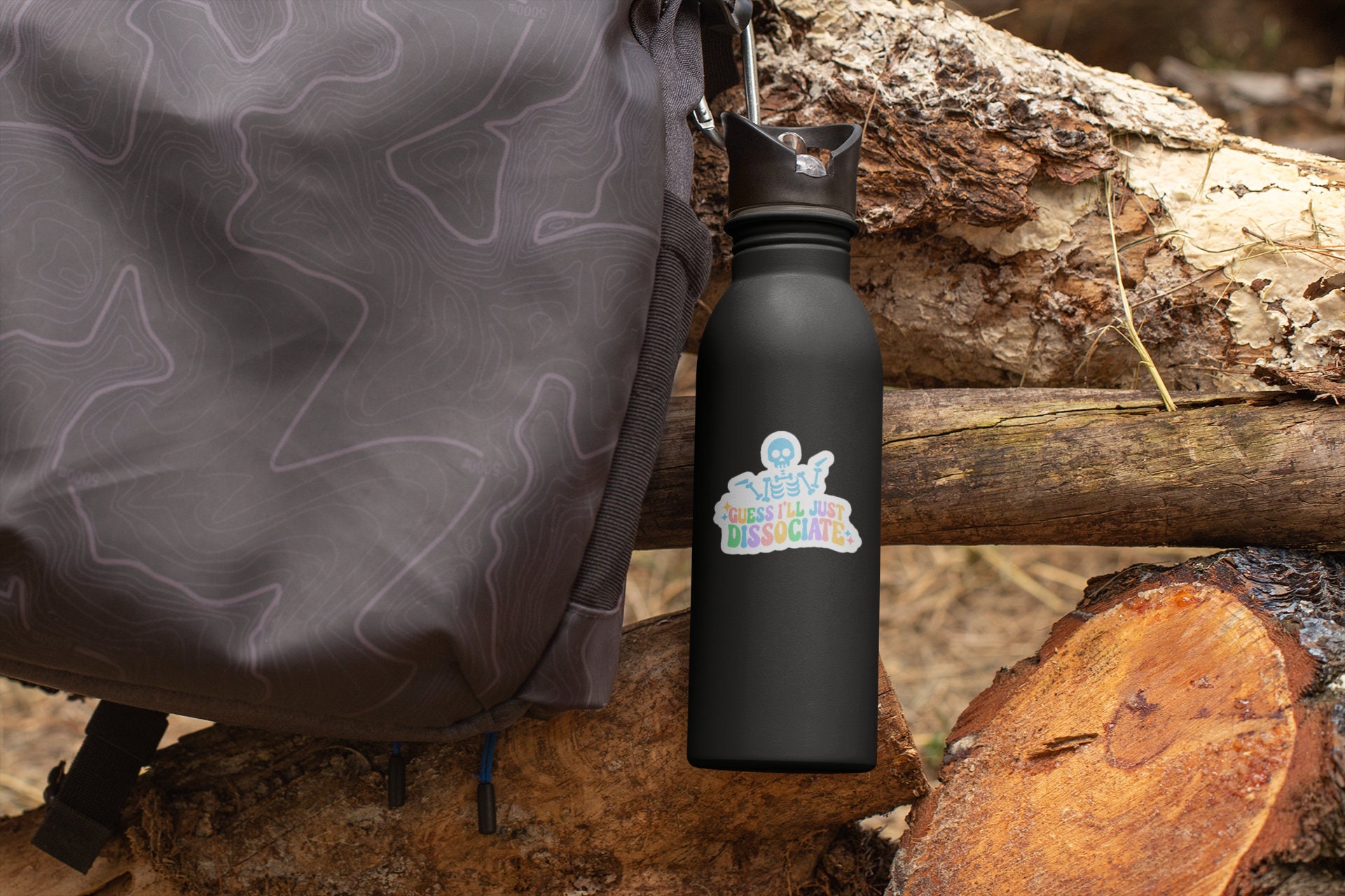 Guess I'll Just Dissociate Sticker Mental Health Sticker - Etsy