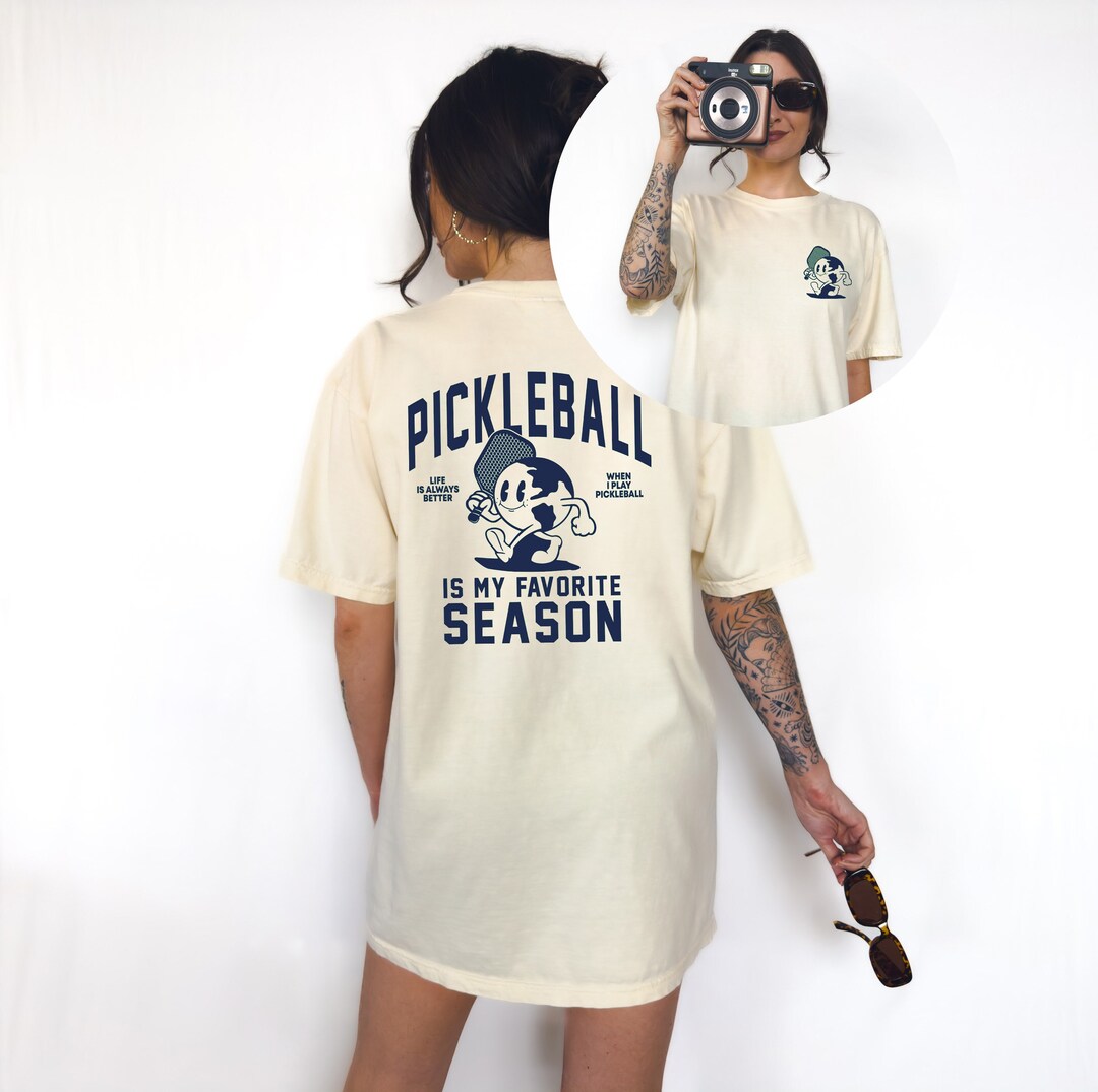 Retro Comfort Colors Tee, Pickleball , Summer, Sports Shirt, Pickleball ...