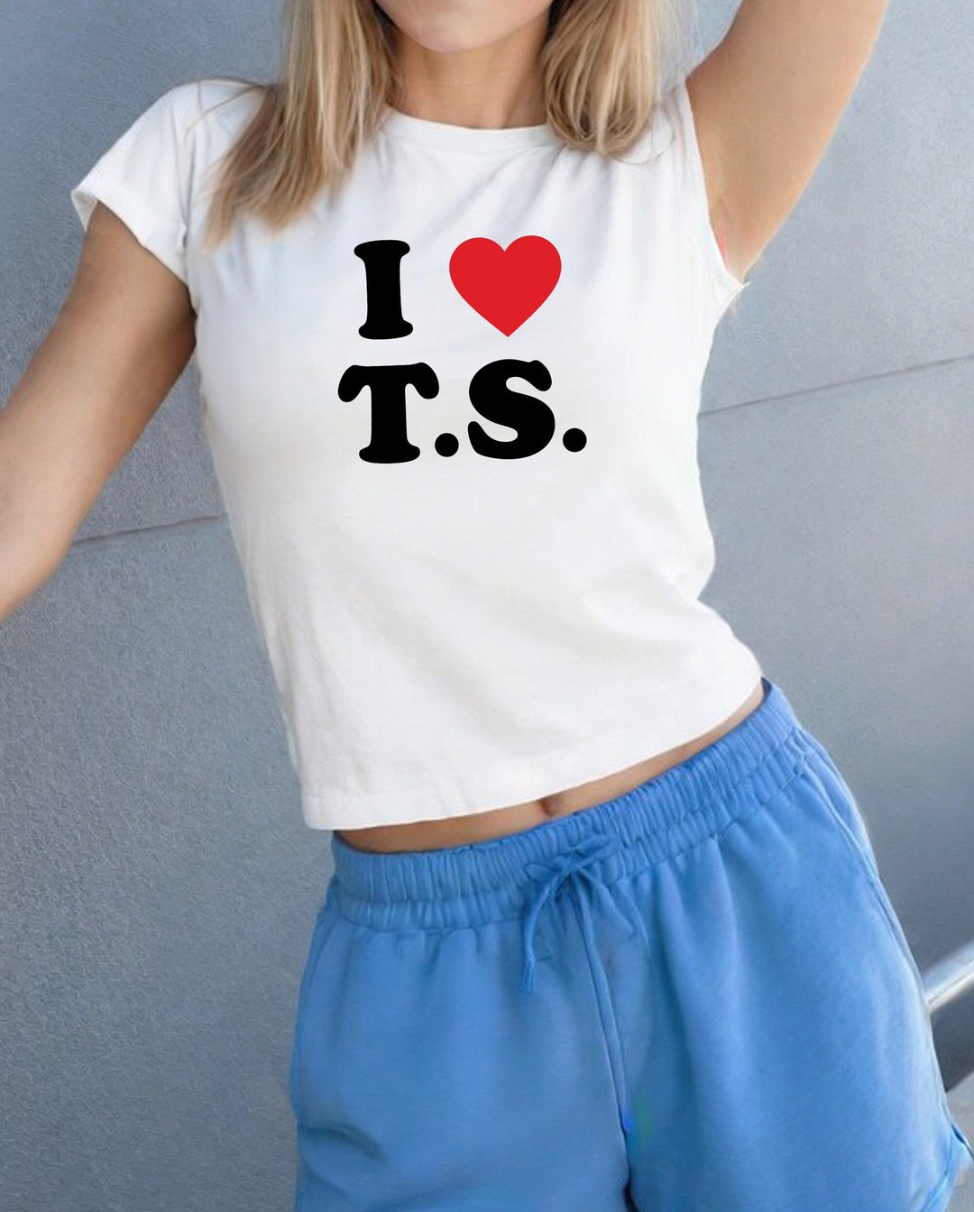 I Love T.S. Baby Tee, Taylor, Baby T, Cute Baby Tee, Crop T Shirt ...