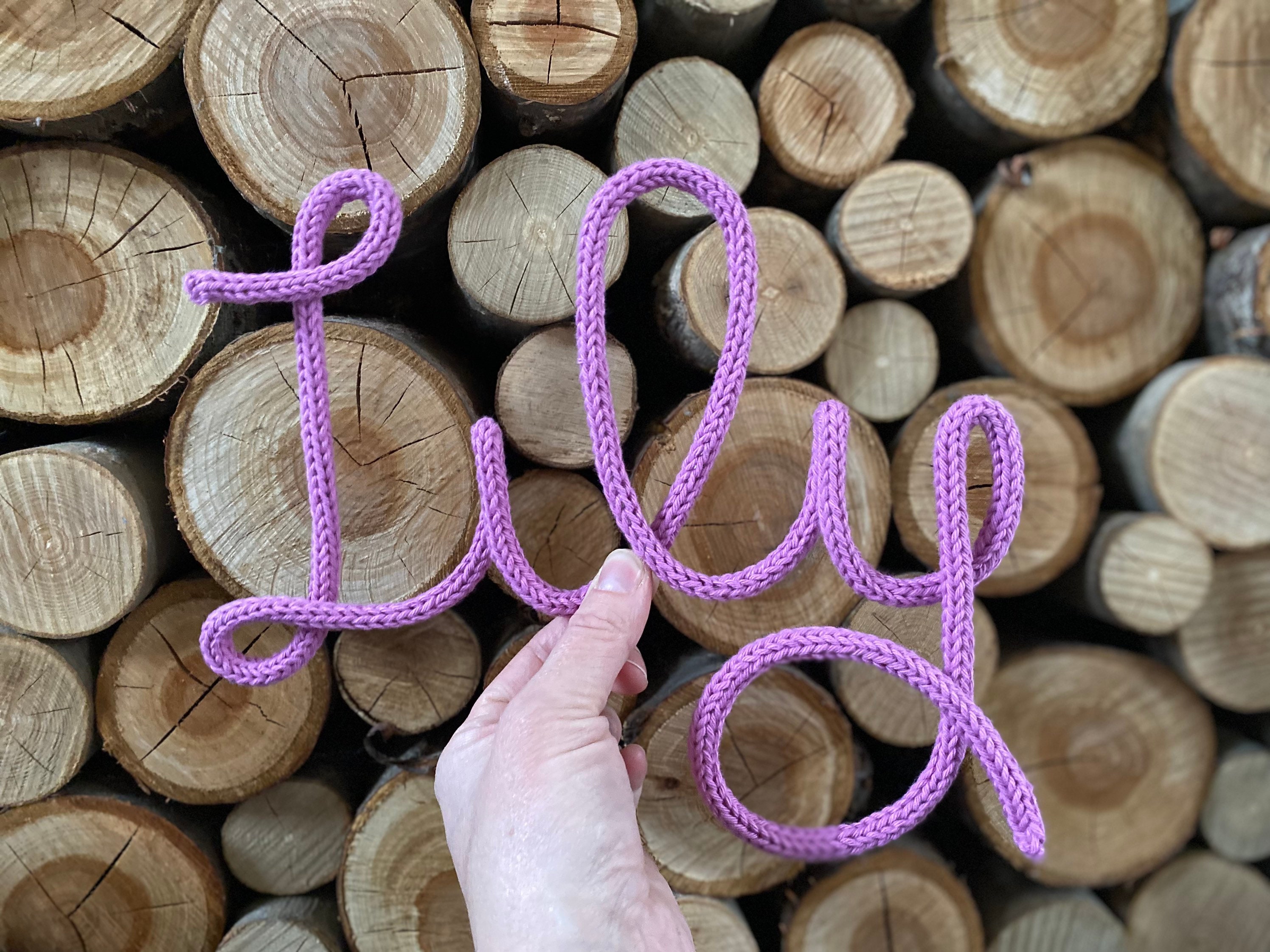Custom Knitted Wire Signs - Etsy UK