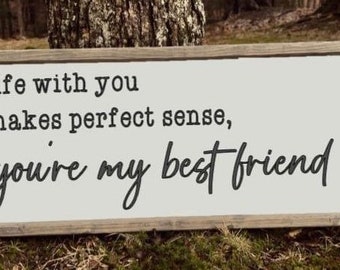 My Best Friend Sign | Etsy