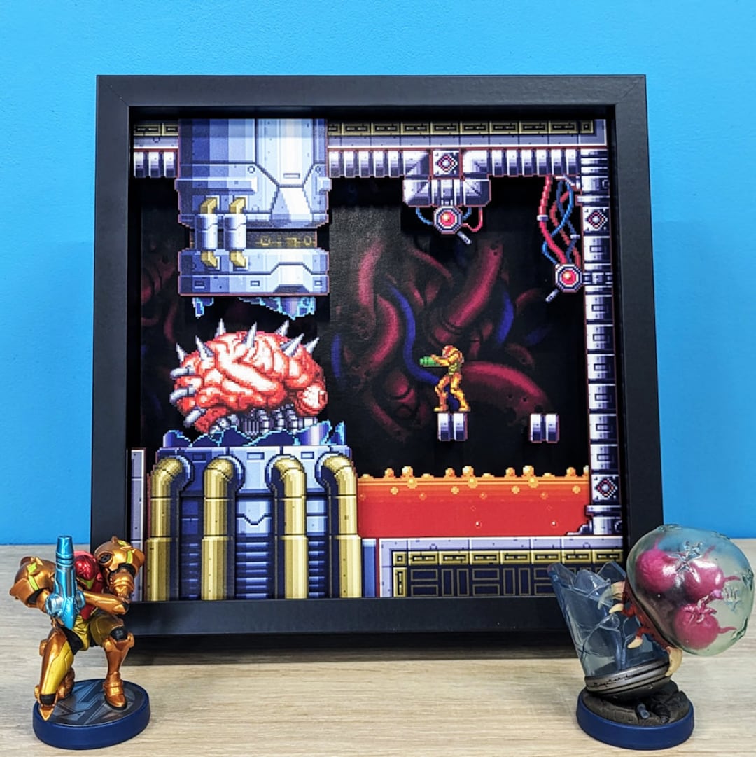 Shadowbox 3D Metroid Zero Mission - Etsy