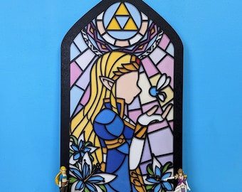 Stained Glass Zelda Rupee - Etsy