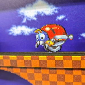 Shadowbox 3D Sonic - Etsy