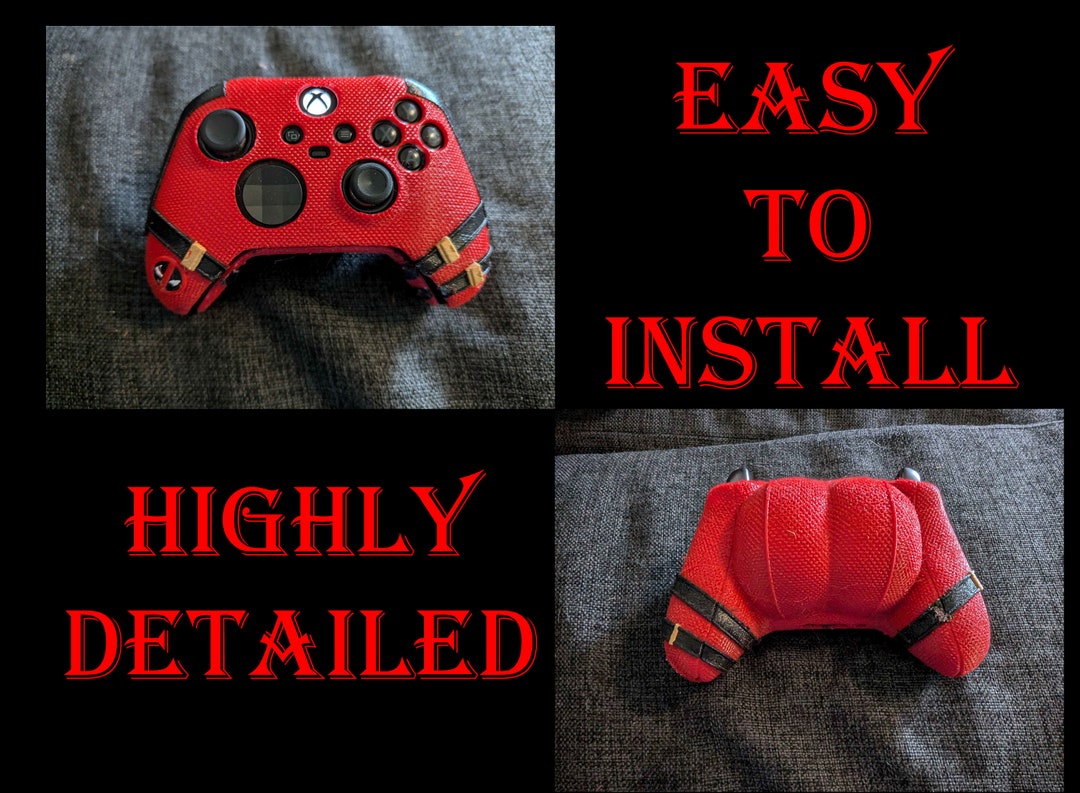 Custom Deadpool Xbox One Controller Shell 3D Printed Multicolor Shell ...