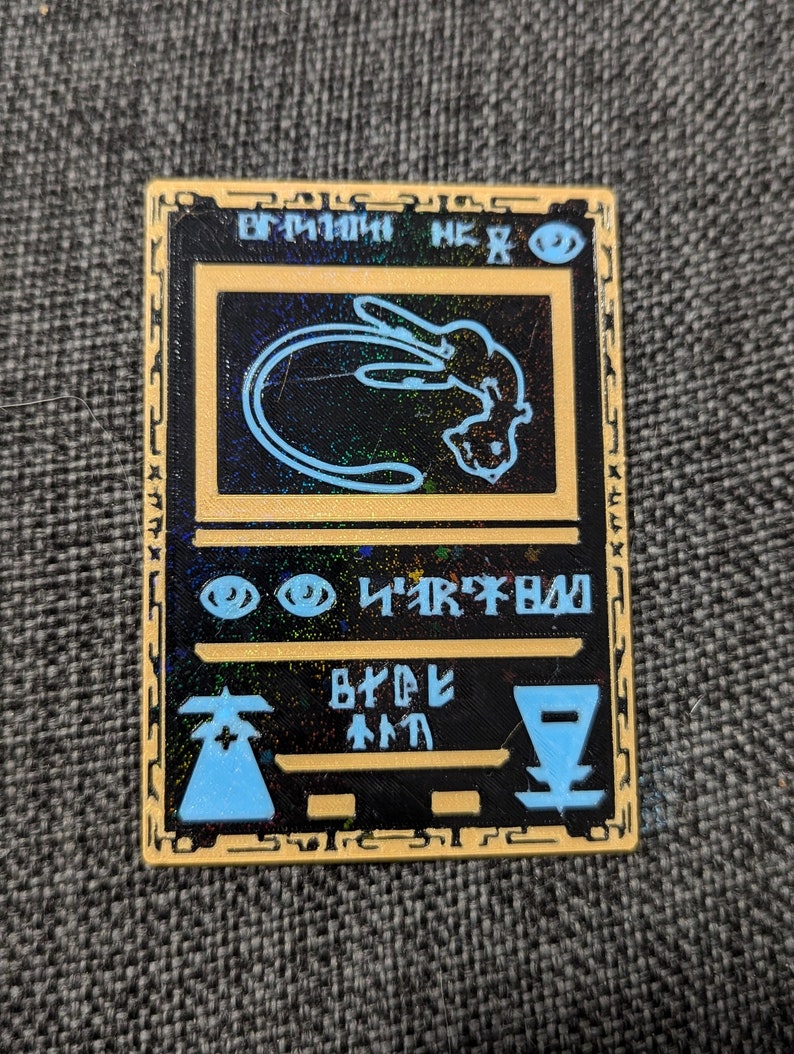 Ancient Shining Mew 3D Printed Pokémon Card High Precision Custom Replica Same Size as Regular ...