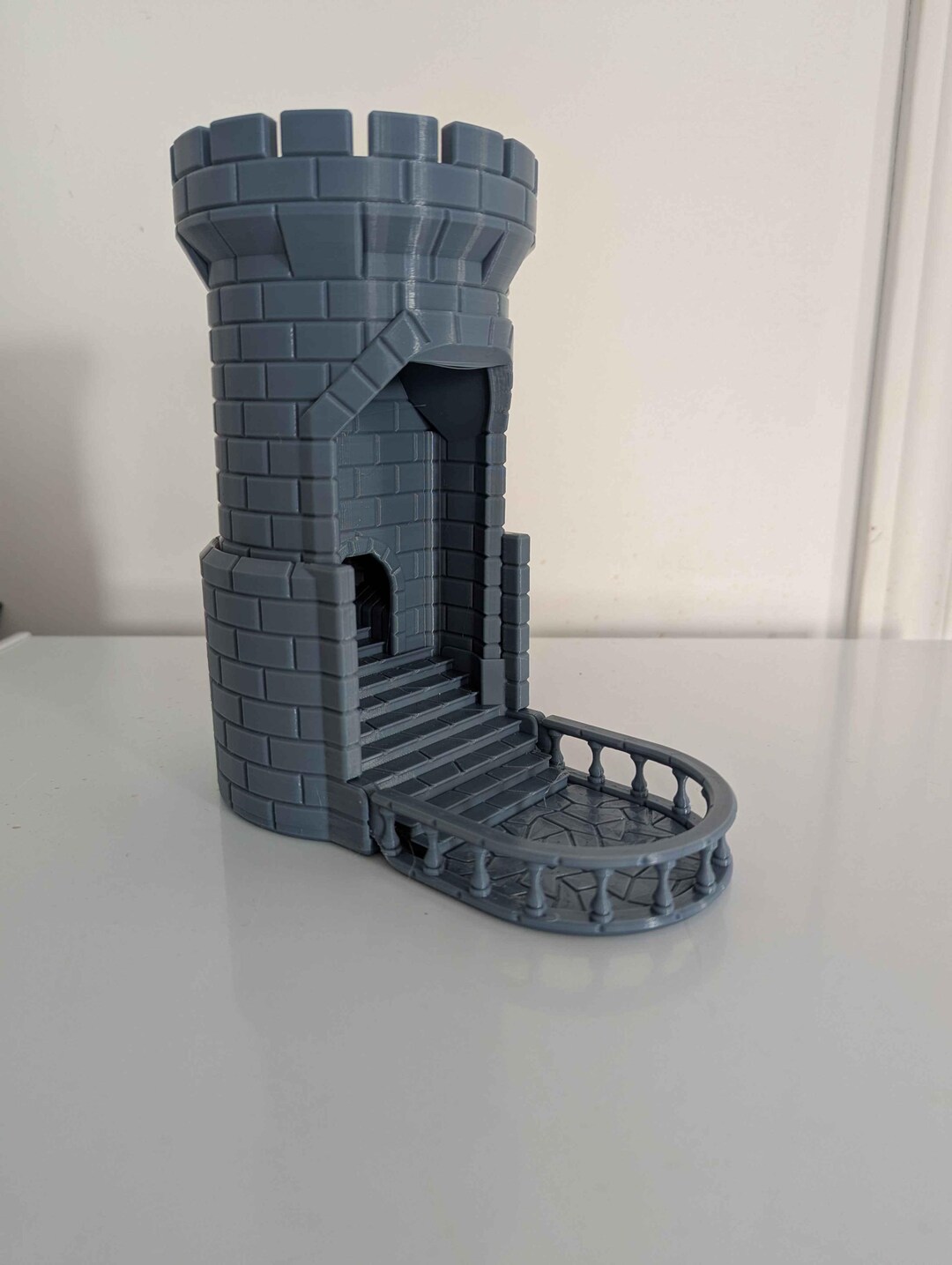 3D Printed Castle Dice Tower With Drawbridge, RPG Dice Roller for Dnd ...
