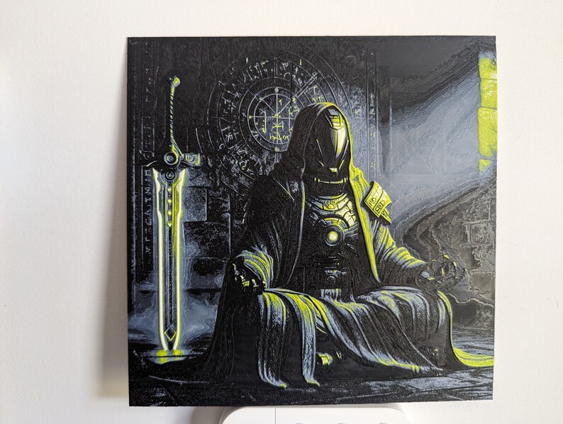 Space Wizard Sentinel: Enigmatic Guardian Filament Art Print - Etsy