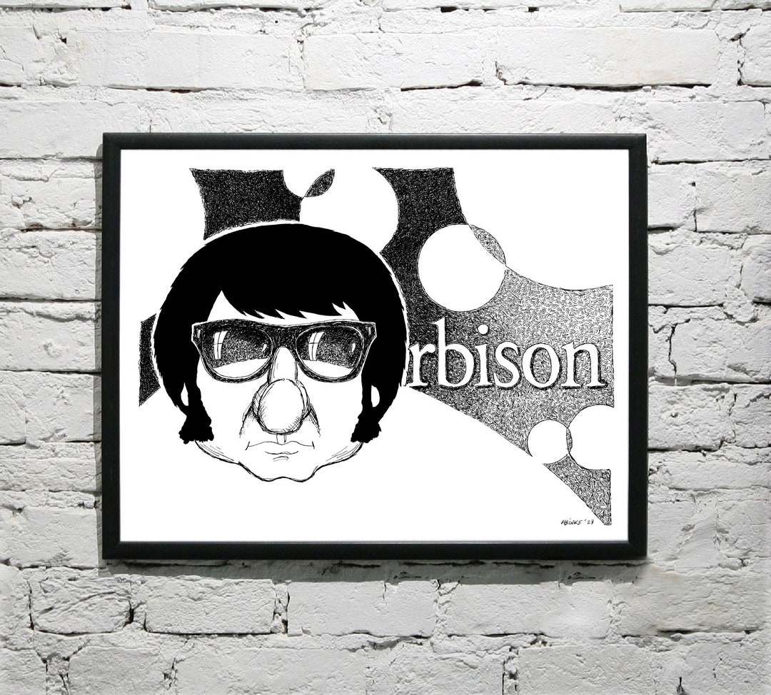 Roy Orbison Illustration, Limited Edition Print, Hand-signed and ...